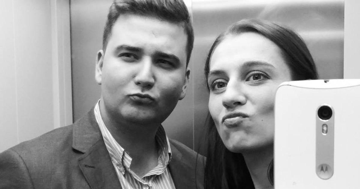 Misiewicz zrobił dziubek na zdjęciu z mistrzynią