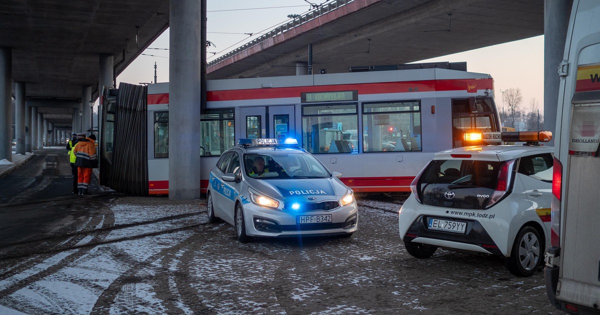 Motorniczy spowodował wypadek tramwaju w Łodzi?