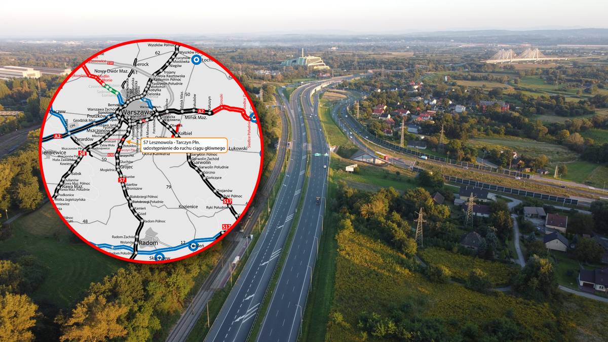 Trasa S7. Nowy odcinek pod Warszawą nareszcie gotowy. Uwaga na prędkość