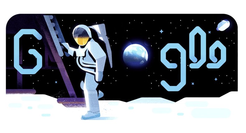 On the 50th anniversary of the moon landing, the Google Doodle honors ...
