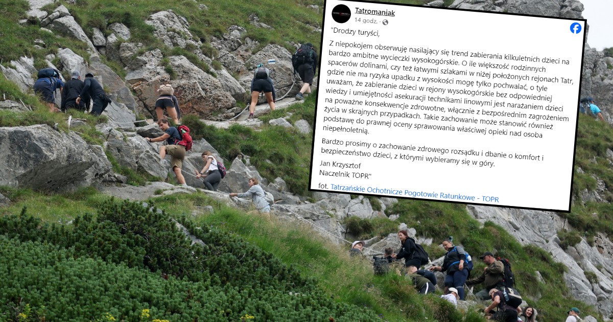 Pilny apel TOPR. Chodzi o dzieci na szlakach. "Nasilający się trend ...