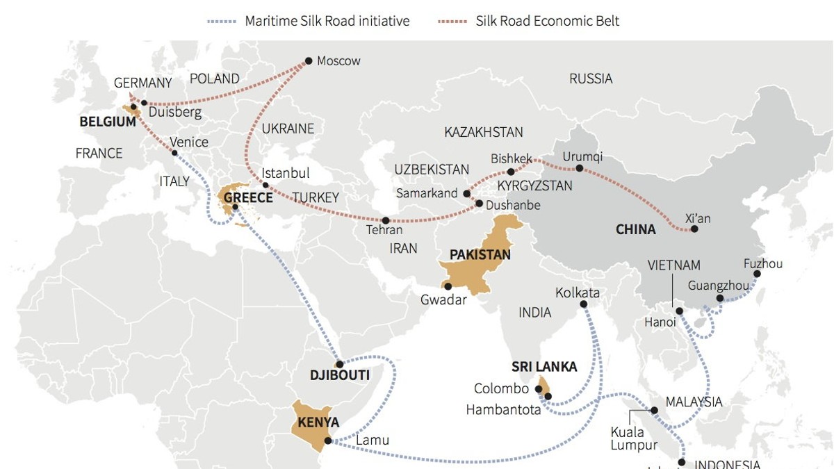 NOVI PUT SVILE Ova mapa otkriva kako će Kina promeniti svet zauvek - Blic