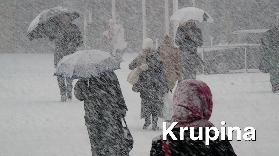 Počasie Krupina: Predpoveď na 3. januára 2025 | Azet Počasie