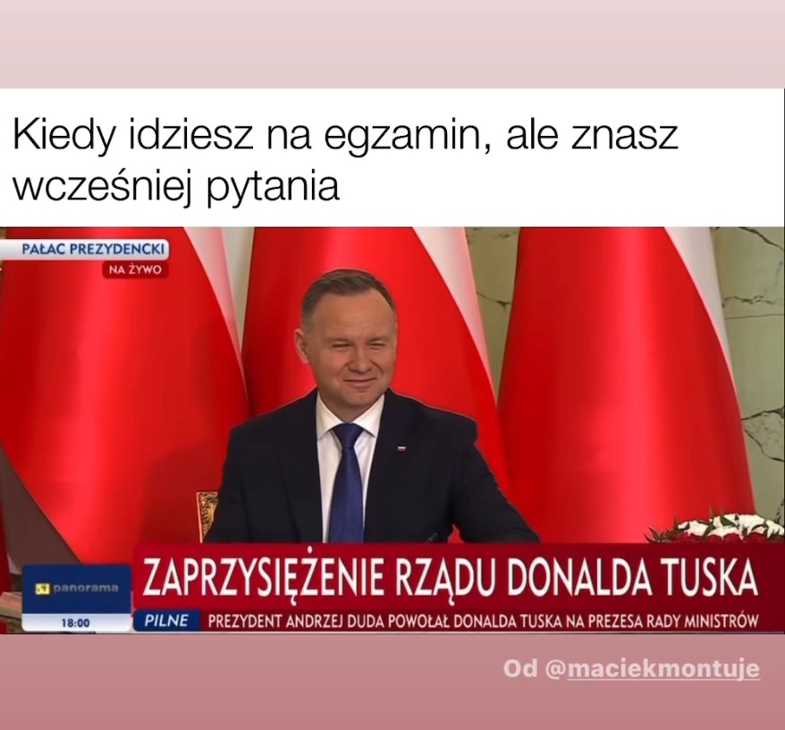 Najlepsze memy po zaprzysiężeniu rządu. Andrzej Duda znów w centrum ...