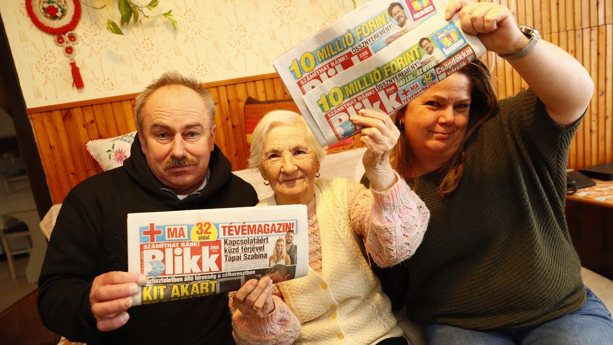 Családjával költi el 50 ezer forintos nyereményét Gyula - Blikk
