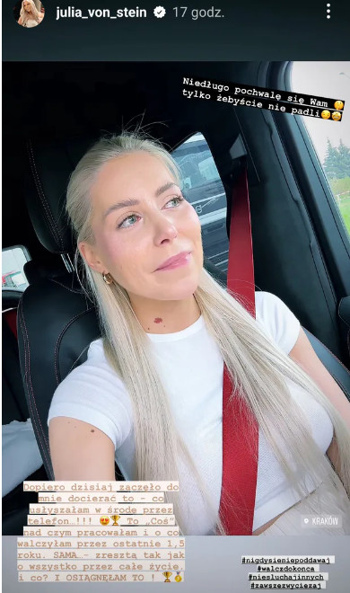 Julia von Stein zaniepokoiła internautów. Nagrała film, na którym płacze - Plejada.pl