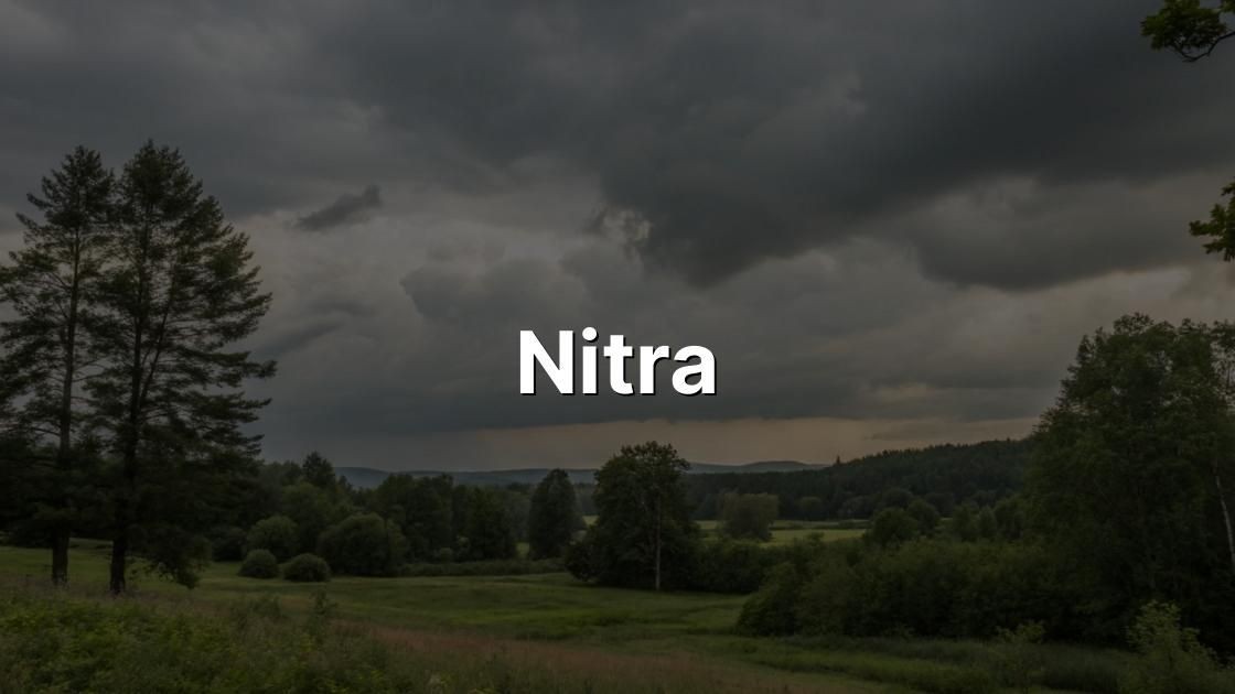 Počasie Nitra: Predpoveď na dnešný deň (18. 09. 2025) | Azet Počasie