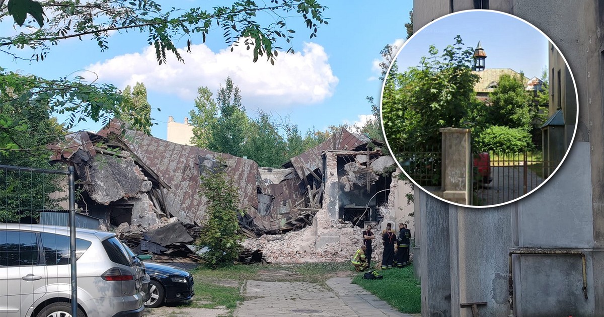 W Łodzi doszło do katastrofy budowlanej. Zawalił się opuszczony kościół
