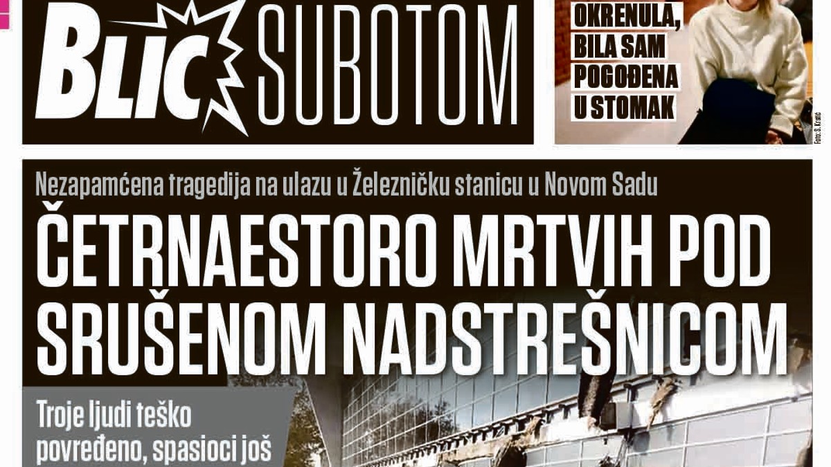 Naslovna strana za 2.11. - Blic