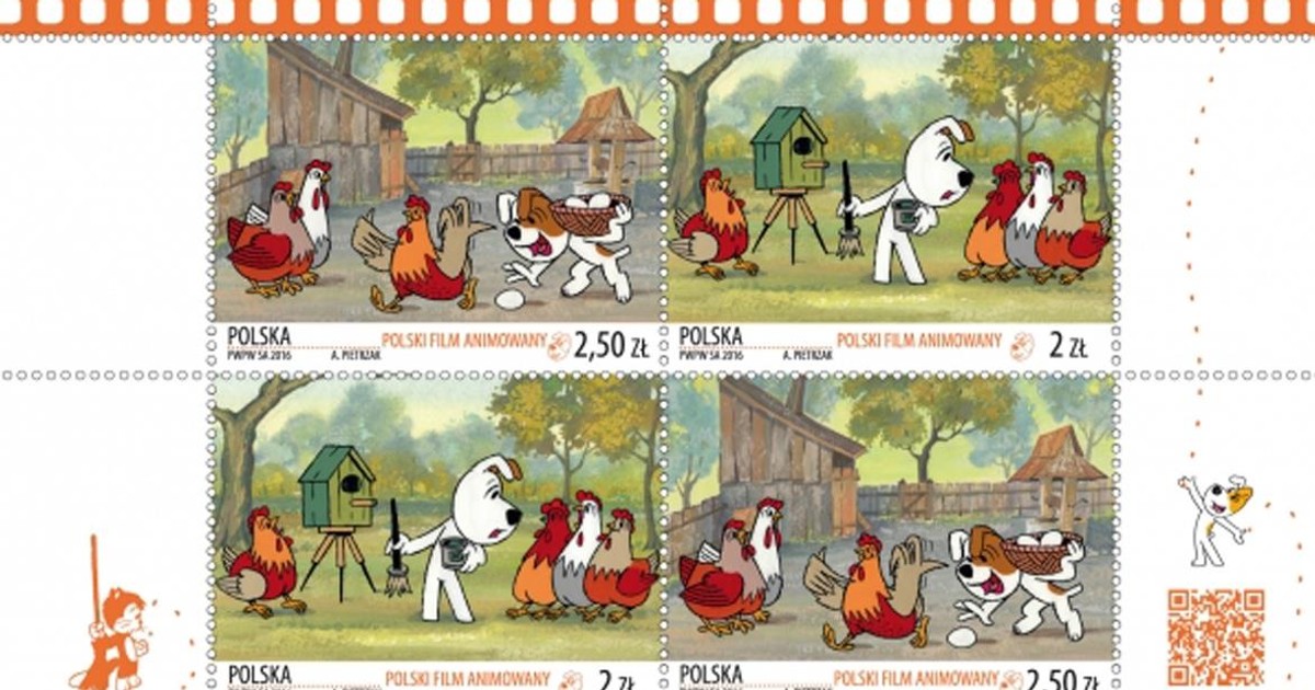 Reksio powraca! Na razie na znaczkach pocztowych