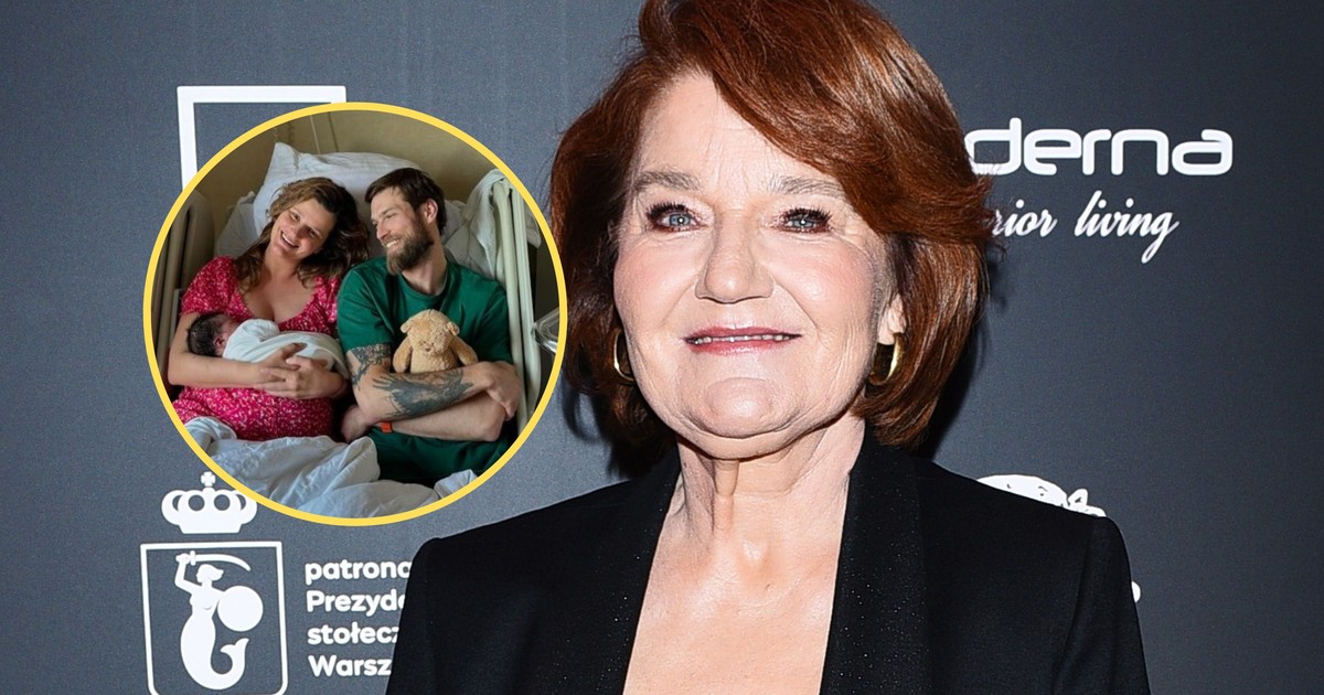 Maria Winiarska i teściowa Zofii Zborowskiej poznały wnuczkę. Zdjęcie ...