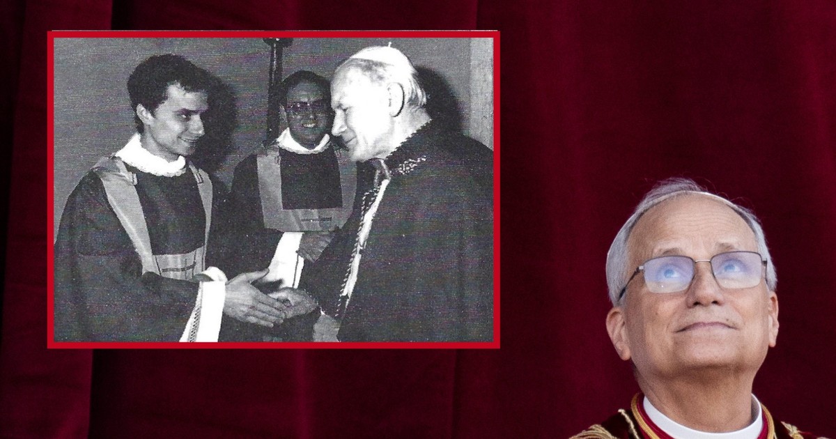 Papież Leon XIV spotkał Jana Pawła II. W sieci pojawiło się zdjęcie z przeszłości - Wiadomości