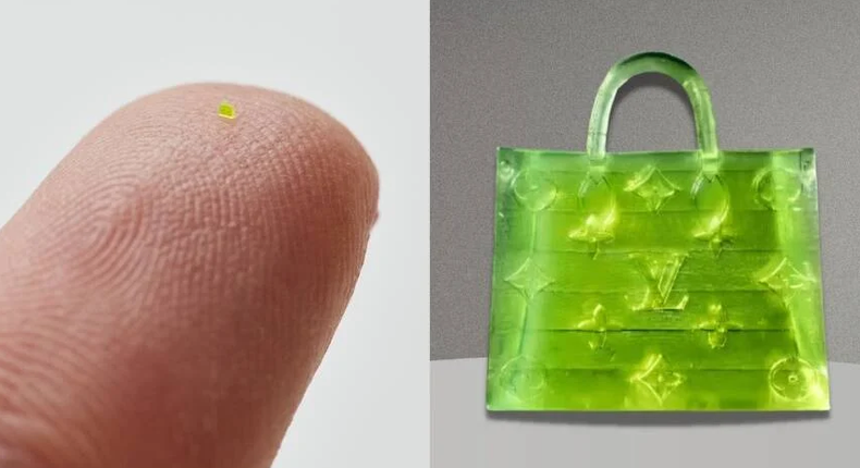 The world's smallest bag, tiny as a grain of salt, was sold for ₦‎47 ...