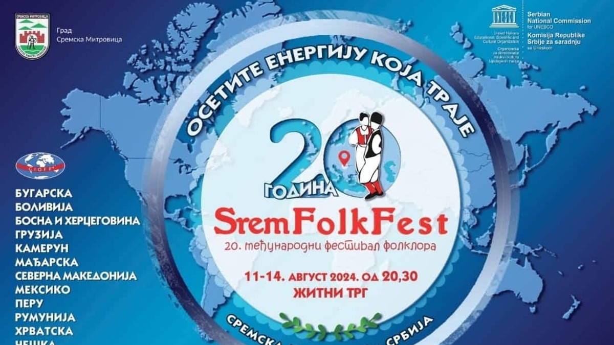 "Srem folk fest" od 11. avgusta u Sremskoj Mitrovici - Blic