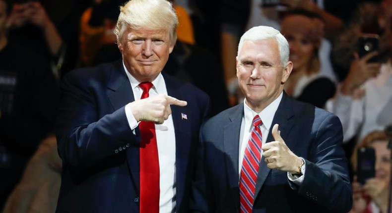 Trump laughed at coverage of Pence refusing to eat alone with women who ...
