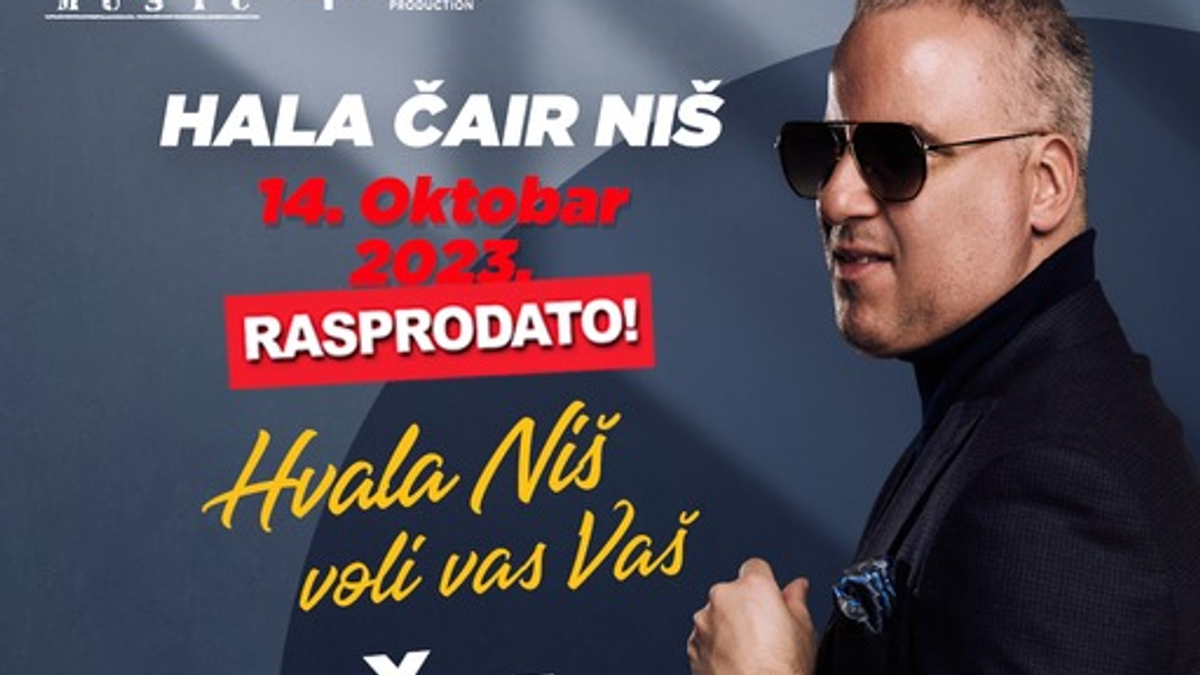 Saša Matić rasprodao koncert u Nišu: "Nema veće radosti nego kada znate ...