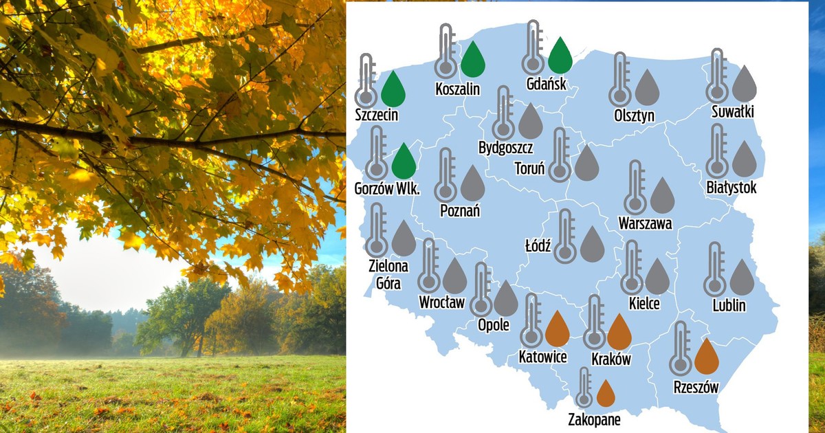Długoterminowa prognoza pogody IMGW-PIB. Prognoza na jesień