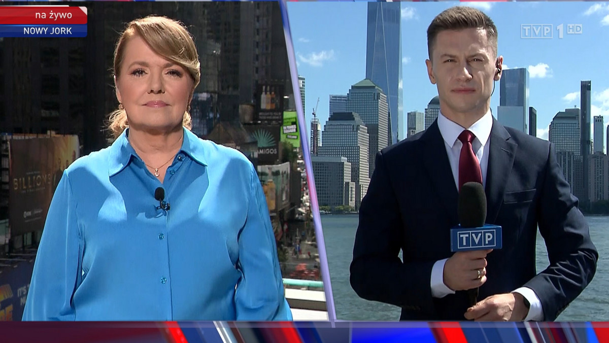 Wpadka w "Wiadomościach" TVP. Usterka w łączeniu Holeckiej z Nowego Jorku - Plejada.pl
