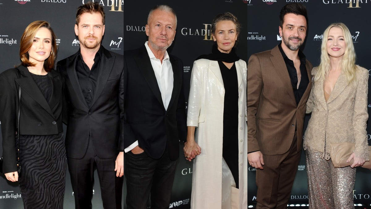 Plejada gwiazd na premierze "Gladiatora". Lidia Popiel i Bogusław Linda ...