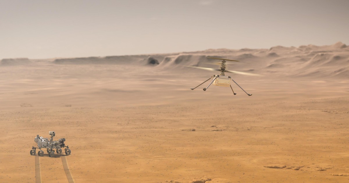 The first aircraft capable of flight on Mars finally makes contact with ...