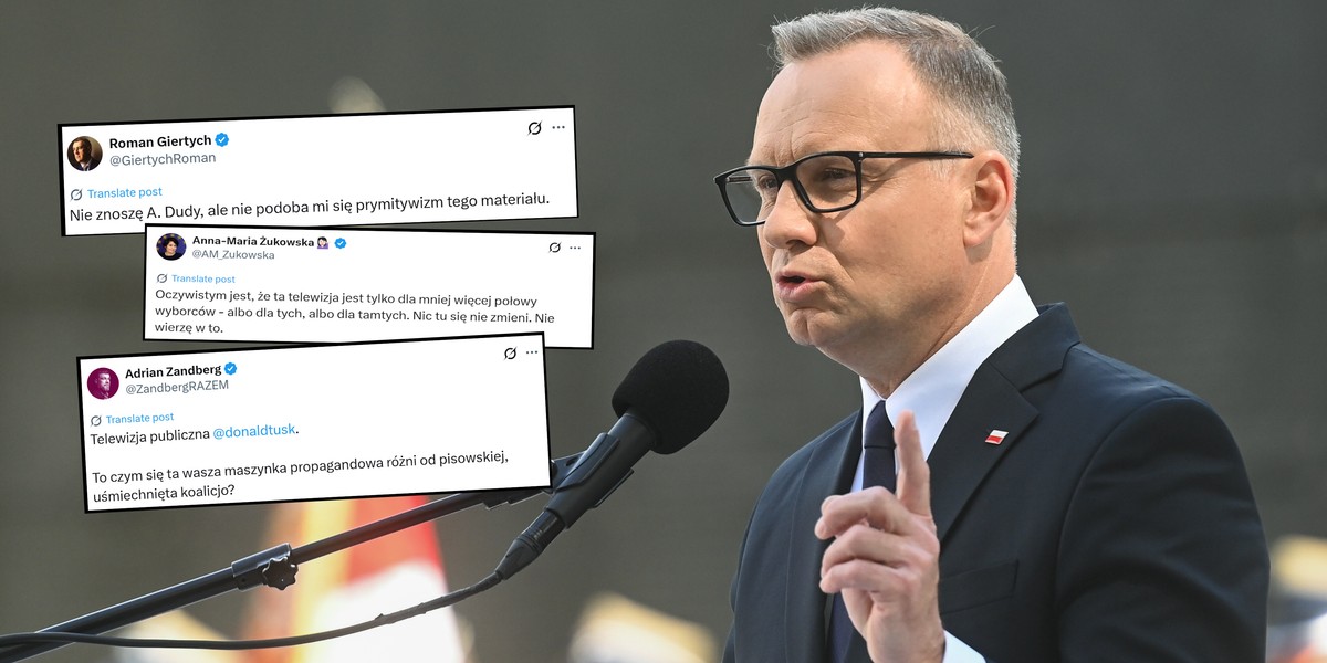 Fala oburzenia po nagraniu TVP Info o Andrzeju Dudzie. "Co za ściek! Do ...