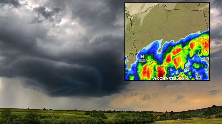 Silne ulewy i burze suną do Polski. Najgorsze przyjdzie w nocy - Wiadomości