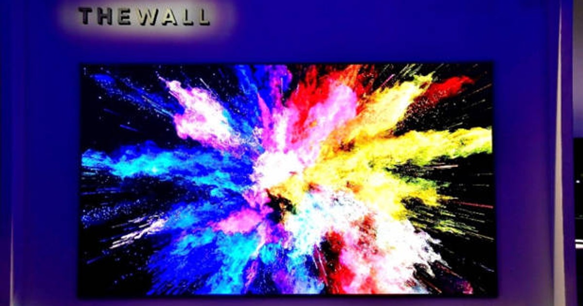 Samsung prezentuje The Wall. To 146" telewizor modularny MicroLED (CES 2018)