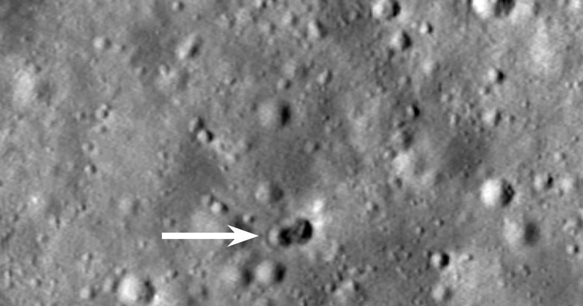 A mystery rocket crashed into moon and left a 'double crater,' NASA ...