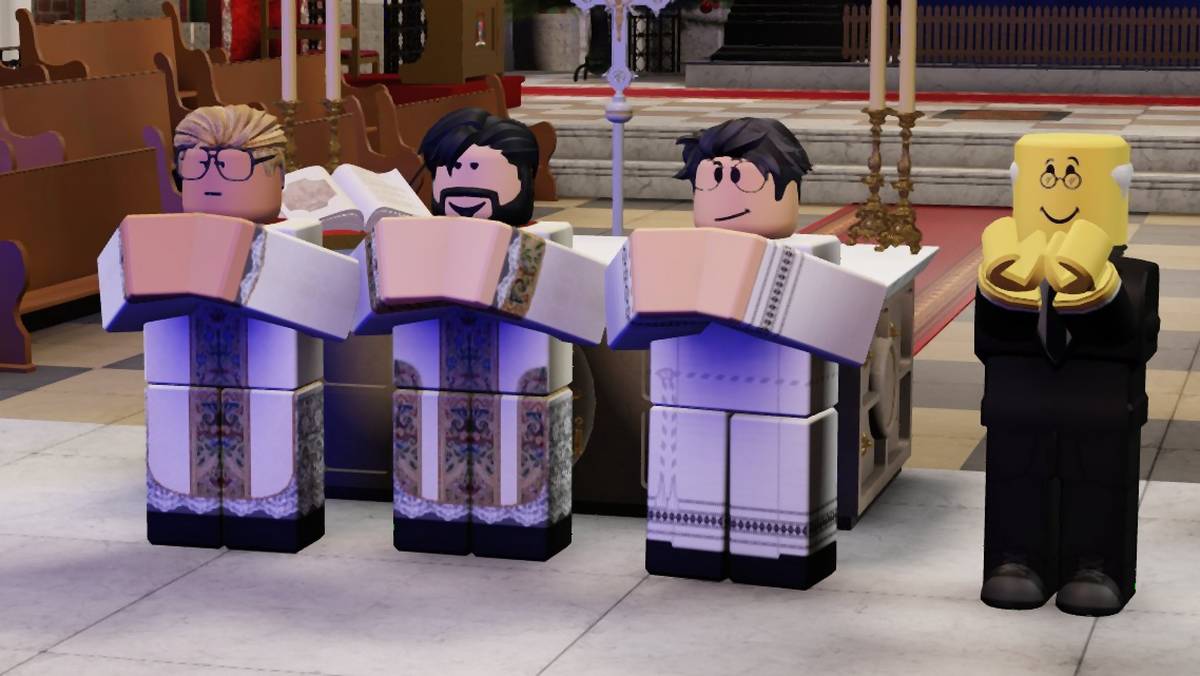 Nastolatki odprawiają własne msze w Roblox. Wierni ustawiają się w ...