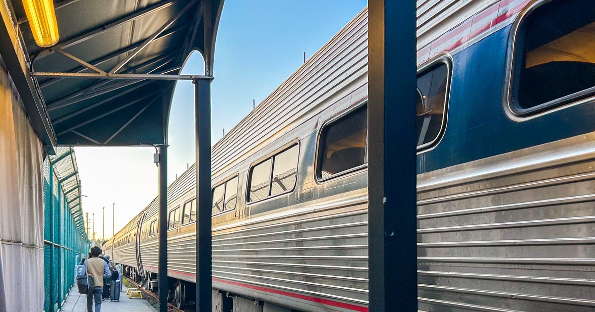 I sat in coach on an Amtrak train across the border from Canada to ...