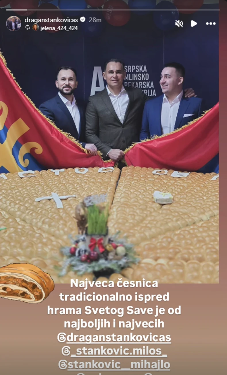 Bivši verenik Jovane Jeremić napravio najveću česnicu za Božić, ima 200 ...