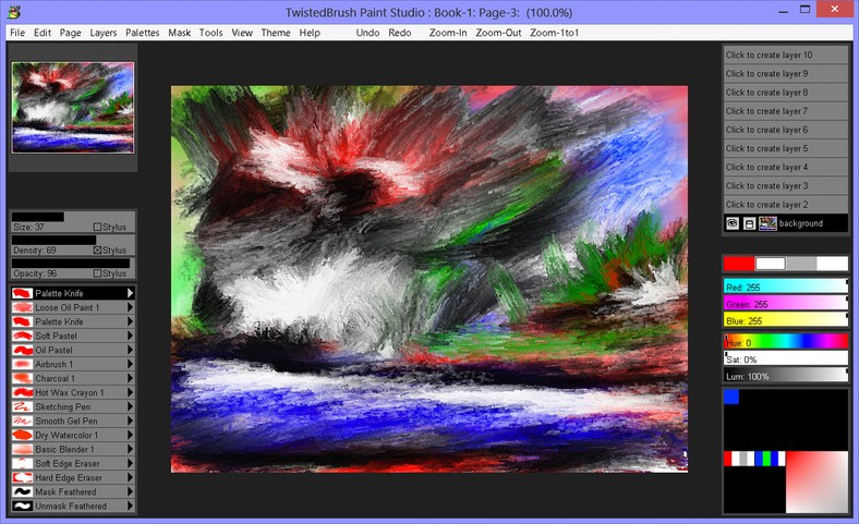 Edytor graficzny za darmo - TwistedBrush Paint Studio 1.14 download