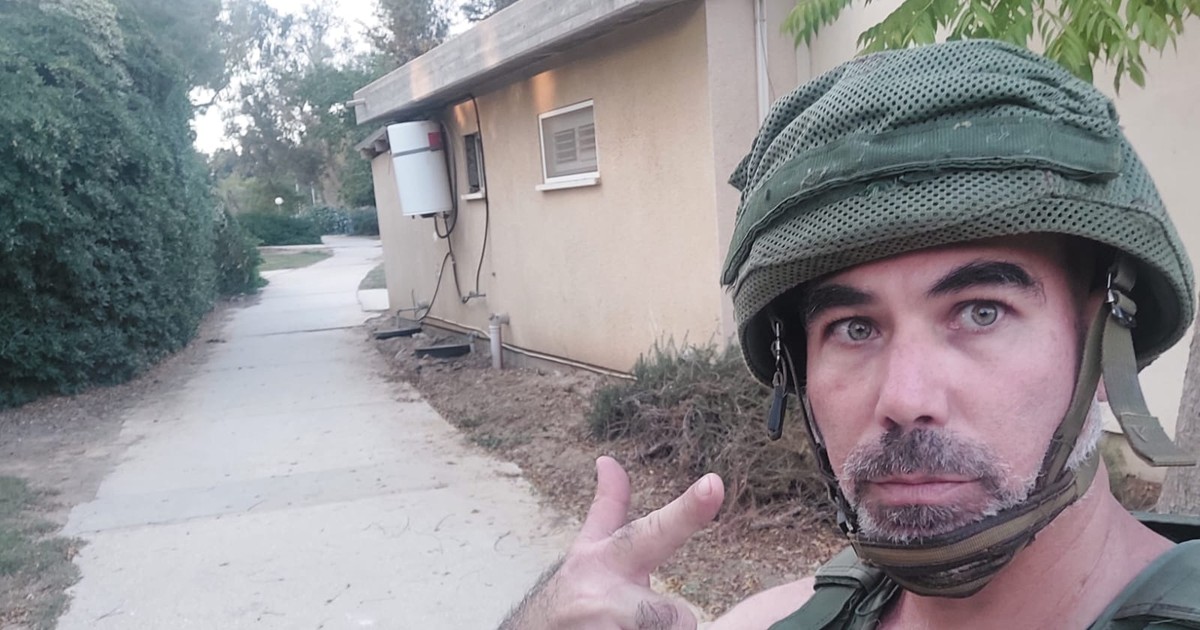 An Israeli man describes the moment he held his shelter door closed ...