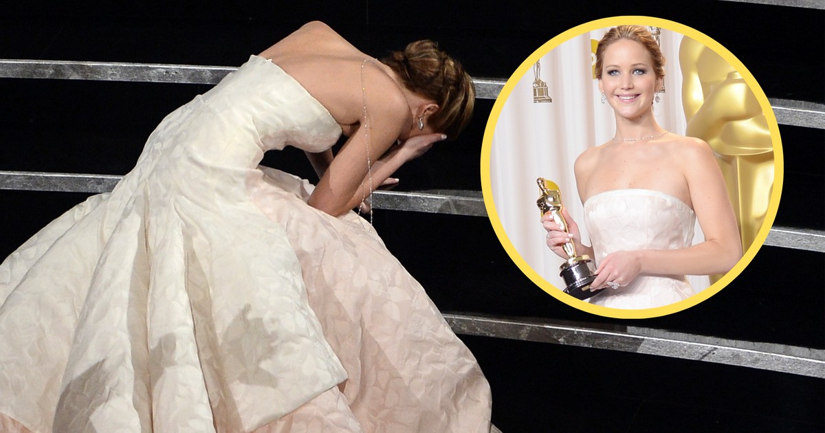 Jennifer Lawrence szła po Oscara i... runęła na schody. Mówili, że ...