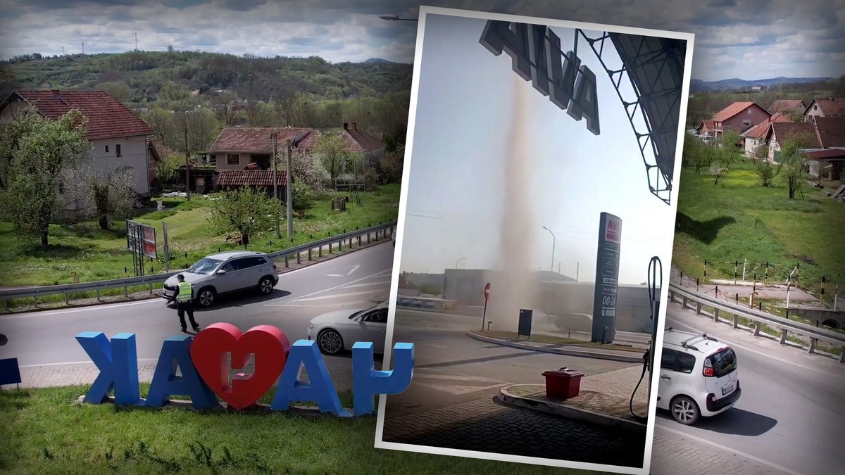 Neobična pojava nalik tornadu i u Čačku: Snimljena nasred ulice - Blic