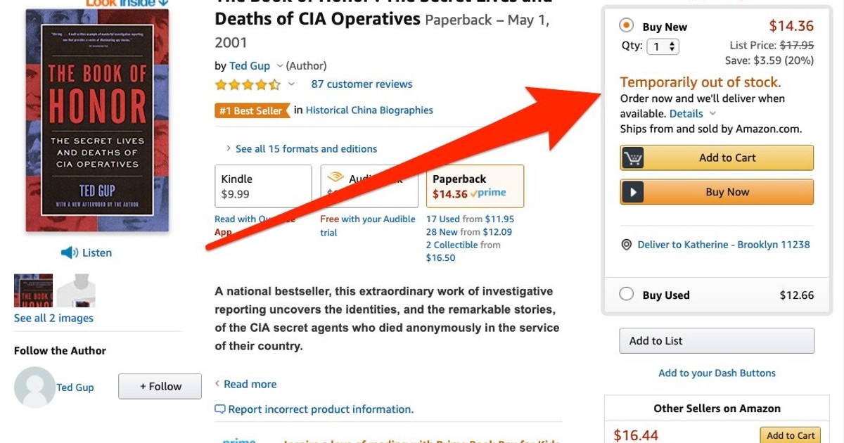 A book on the 'secret lives and deaths of CIA operatives' sells out on ...
