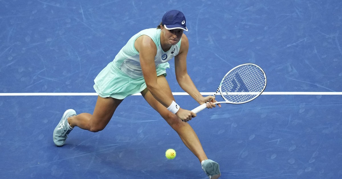 Aktor Matthew Perry na finale US Open. Tak zareagowała Iga Świątek
