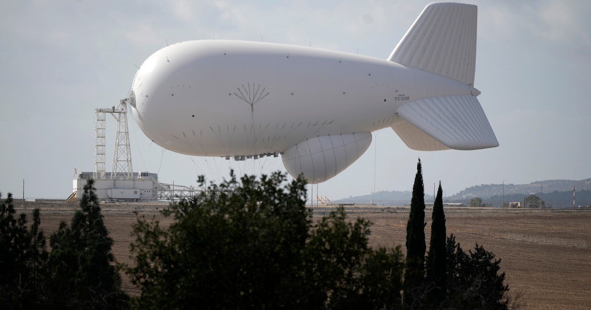 Israel deploys enormous blimp to help fight Hezbollah militants on the ...