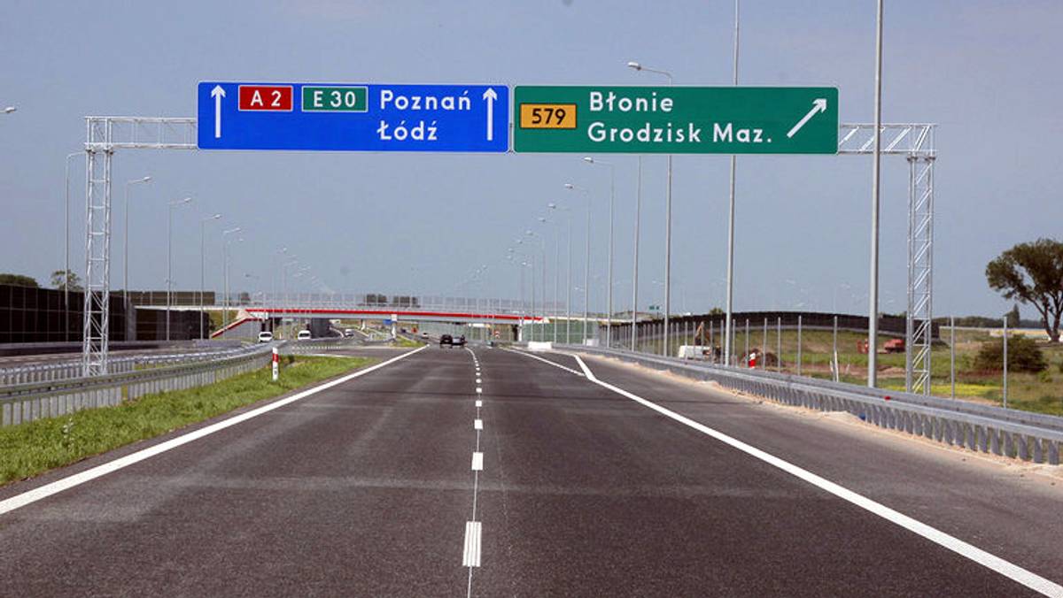 Autostrada A2 będzie szersza od Warszawy do Łodzi. Decyzja środowiskowa
