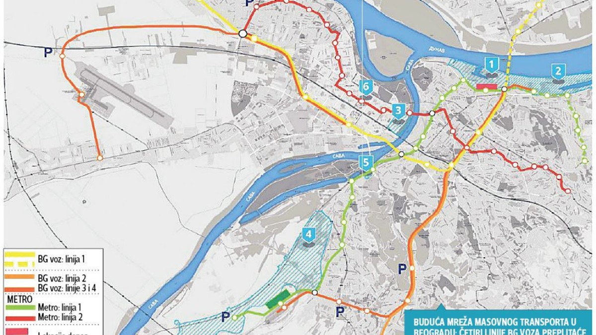 ŠEST LINIJA BRZOG PREVOZA Ovo je buduća trasa BEOGRADSKOG METROA - Blic