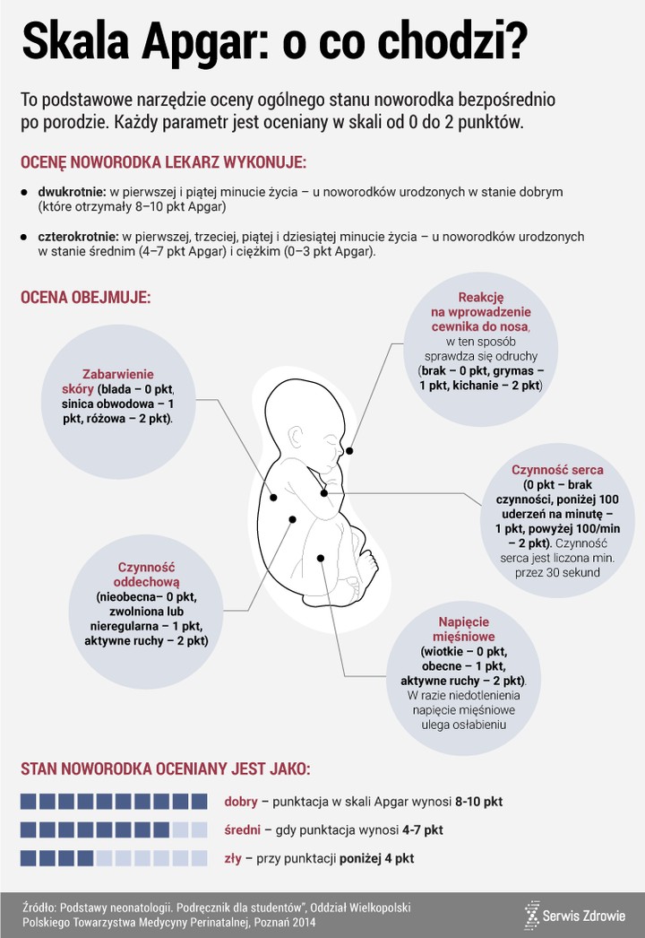 Skala Apgar, czyli za co noworodek dostaje punkty