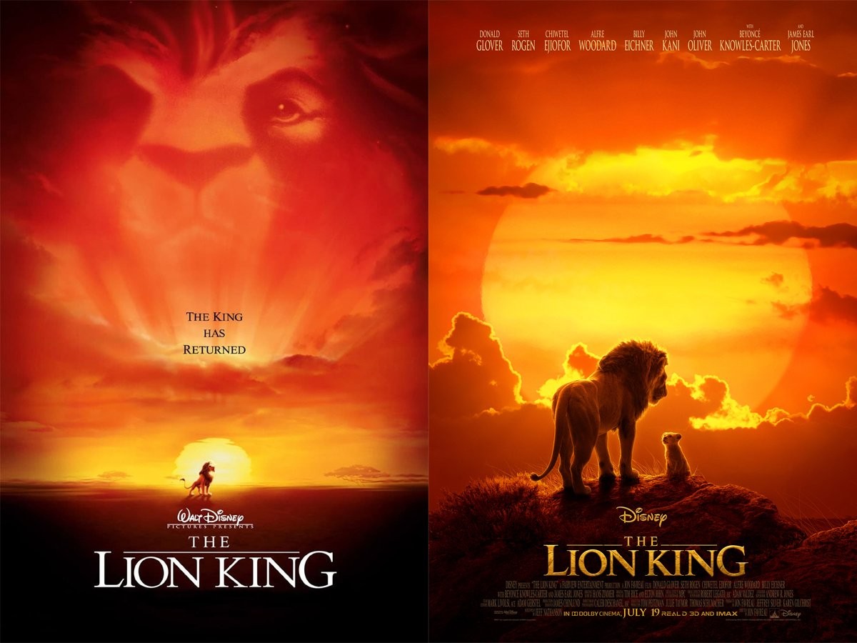 The new 'Lion King' poster channels a classic one from 17 years ago and ...