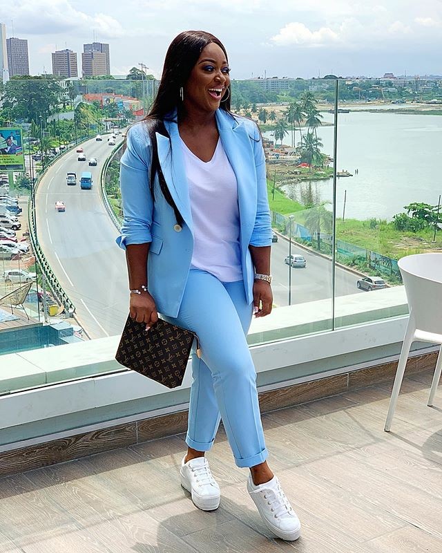 5 times Jackie Appiah proved she is the queen of style in elegant suits ...