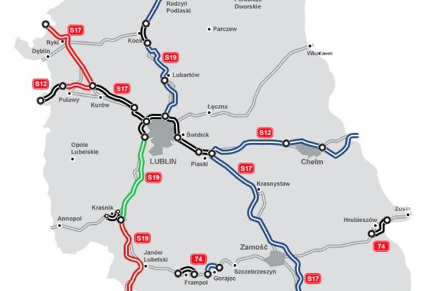 Via Carpatia coraz bliżej. Wybrano oferty na odcinek trasy S19 Lublin–Kraśnik [MAPA] - Forsal.pl