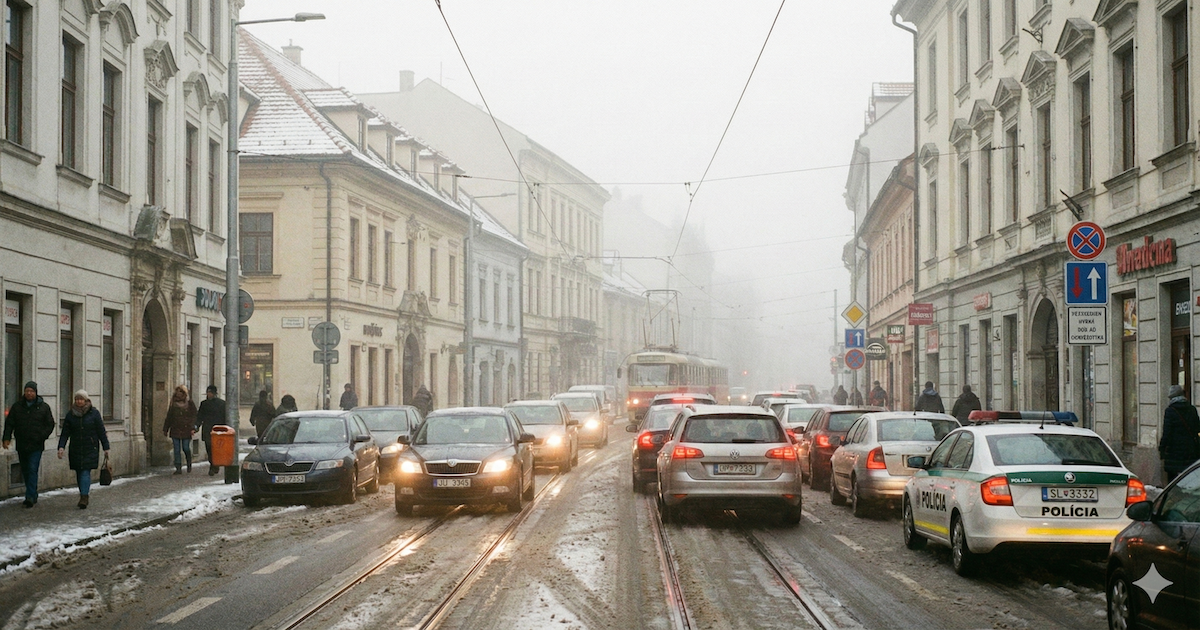 Pozor na cestách v Detve: Mrazivý opar a nízka viditeľnosť komplikujú ...