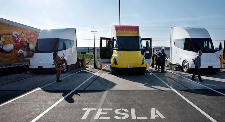 Tesla recalled some of its electric semi trucks just months after they ...