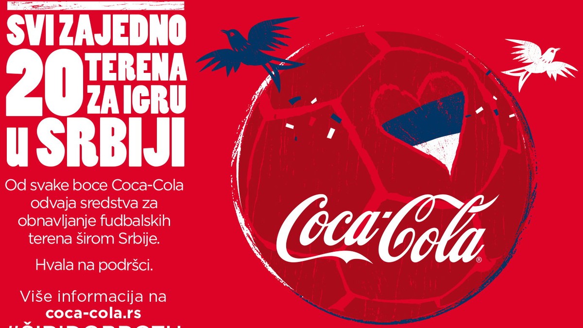 Coca-Cola rekonstruiše 20 fudbalskih terena širom Srbije - Blic
