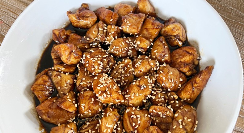 I tried a 3-ingredient recipe for teriyaki chicken, and the sauce was ...