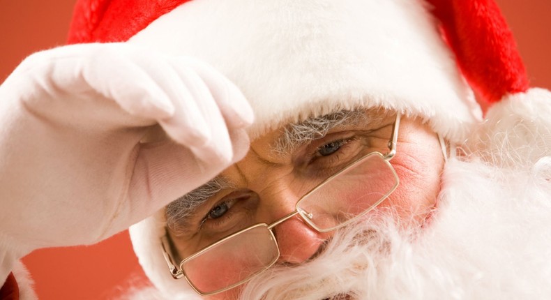 An angry Santa ripped off his beard and told children to 'get the f ...