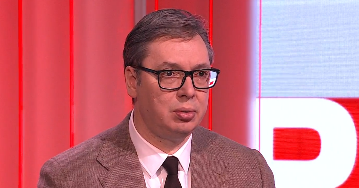 Predsednik Srbije Aleksandar Vučić na TV Prva - Blic
